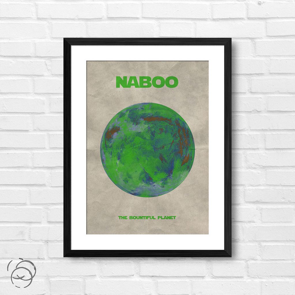 Star Wars Planet Naboo Print - Pink Tag Prints