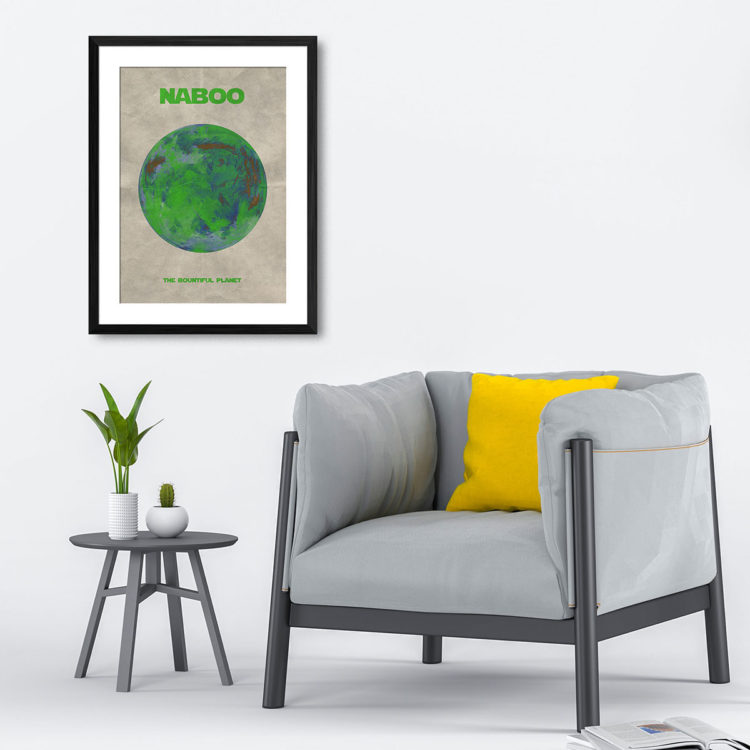 Star Wars Planet Naboo Print - Pink Tag Prints