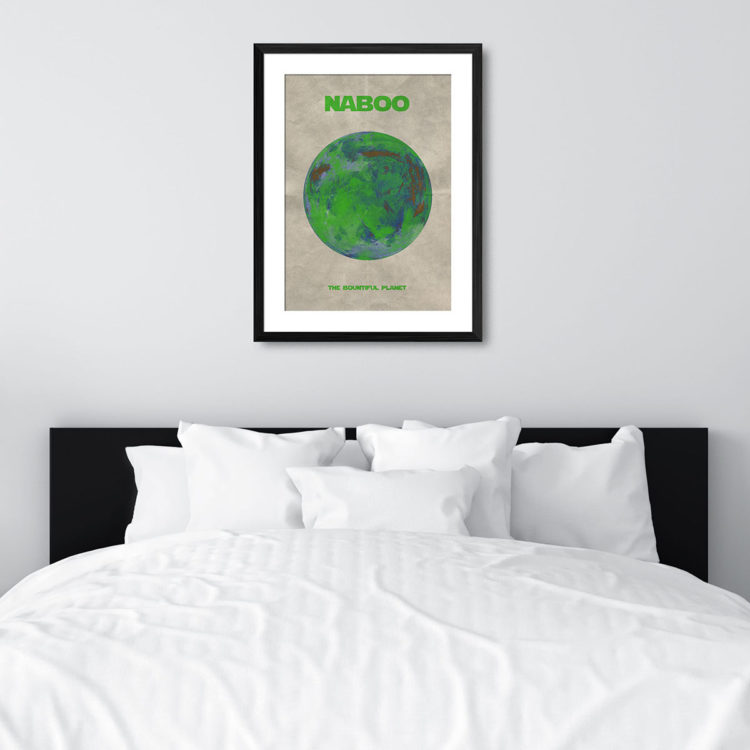 Star Wars Planet Naboo Print - Pink Tag Prints