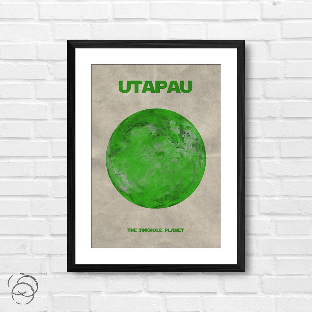 Star Wars Planet Utapau Print - Pink Tag Prints