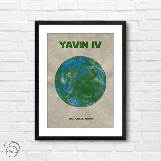 Star Wars Planet Yavin IV Print - Pink Tag Prints