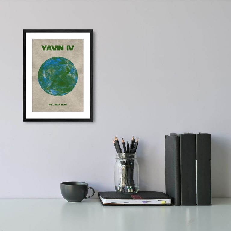 Star Wars Planet Yavin IV Print - Pink Tag Prints