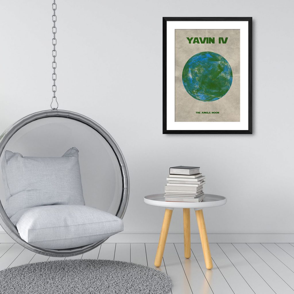 Star Wars Planet Yavin IV Print - Pink Tag Prints