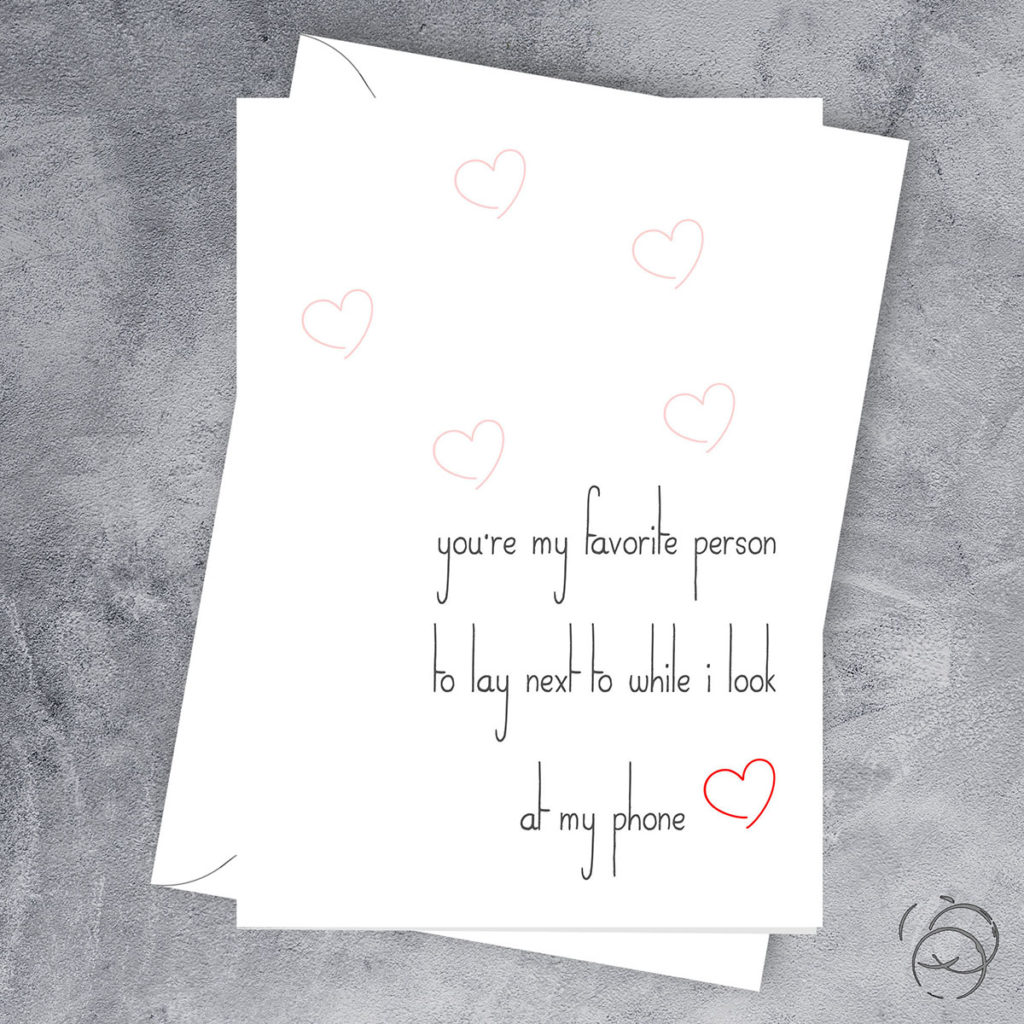 You're My Favorite Person Card - Pink Tag Prints